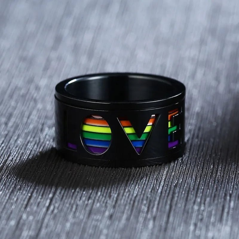 Gay Pride Accessories - Love Pride Spinner Ring – Oh My!