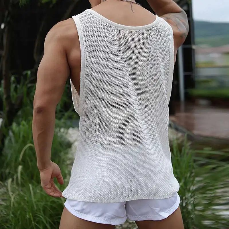 Powder Mesh Muscle Shirt - Comfortable & Stylish | Oh My Underwear – Oh My!