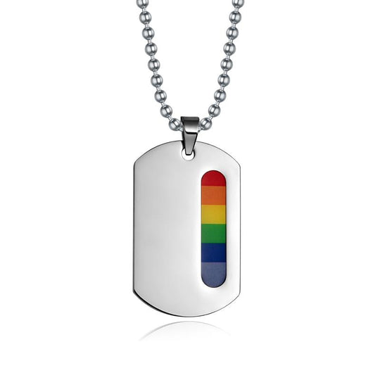 Gay Pride Accessories - Pride Dog Tags Necklace – Oh My!