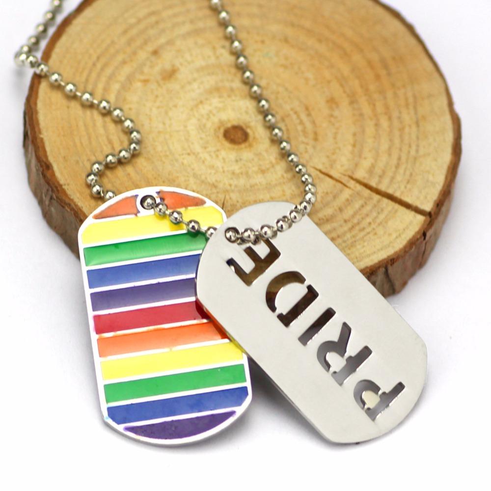Gay Pride Accessories - Rainbow Pride Dog Tags – Oh My!